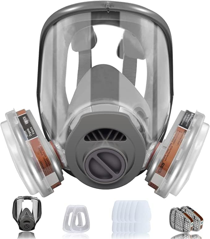 Full Face Mask.Reusable Full Face Mask,Safety Dust Face Cover Reusable ...