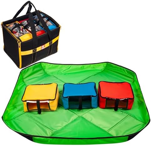 Amazon.com: Toy Storage Mat Bag by Drawstring for Lego - Play Mat Bag ...