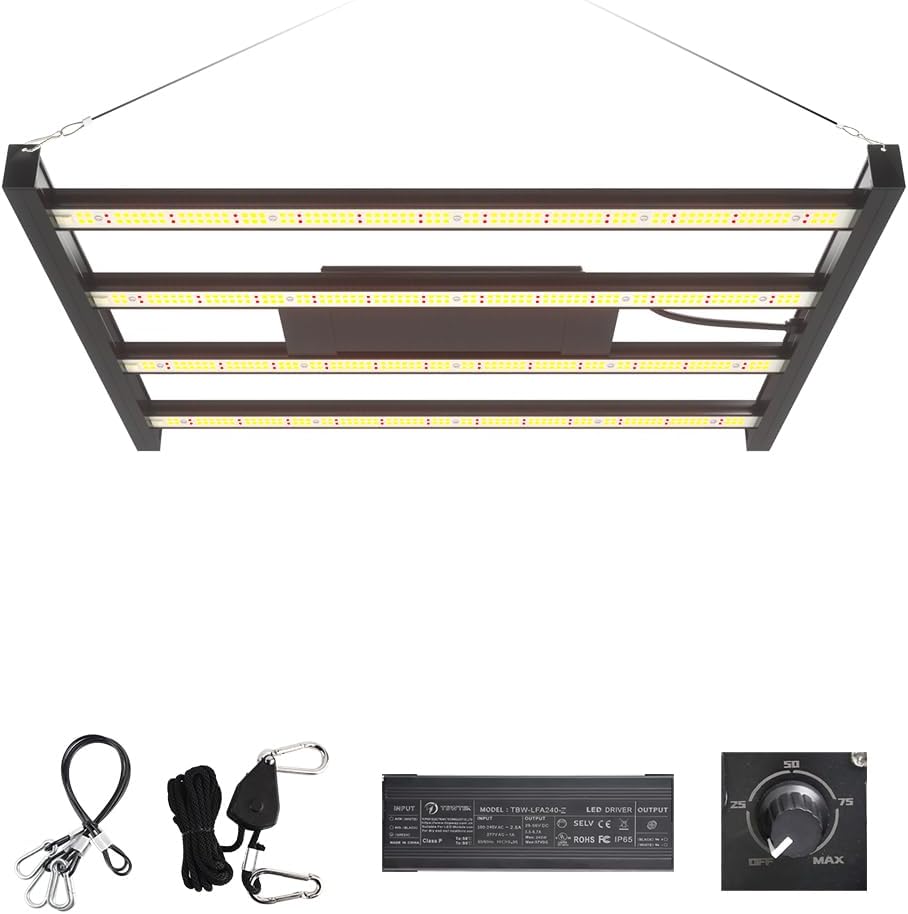 Amazon.com : RDJ Bouns 2024 Fresh 720W LED Grow Light for 4x4 Grow Tent ...