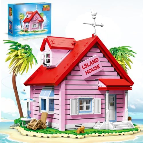Amazon.com: Habow 80024 Anime Island House Building Set, 1434 PCS Pink ...