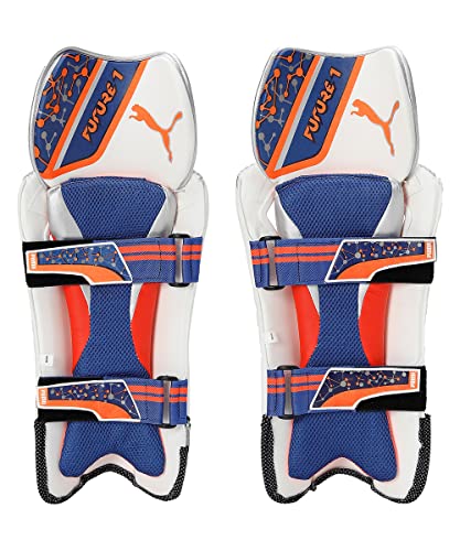 Puma Mens Future 1 Wicket Keeping Pads, Neon Citrus-Bluemazing, M ...