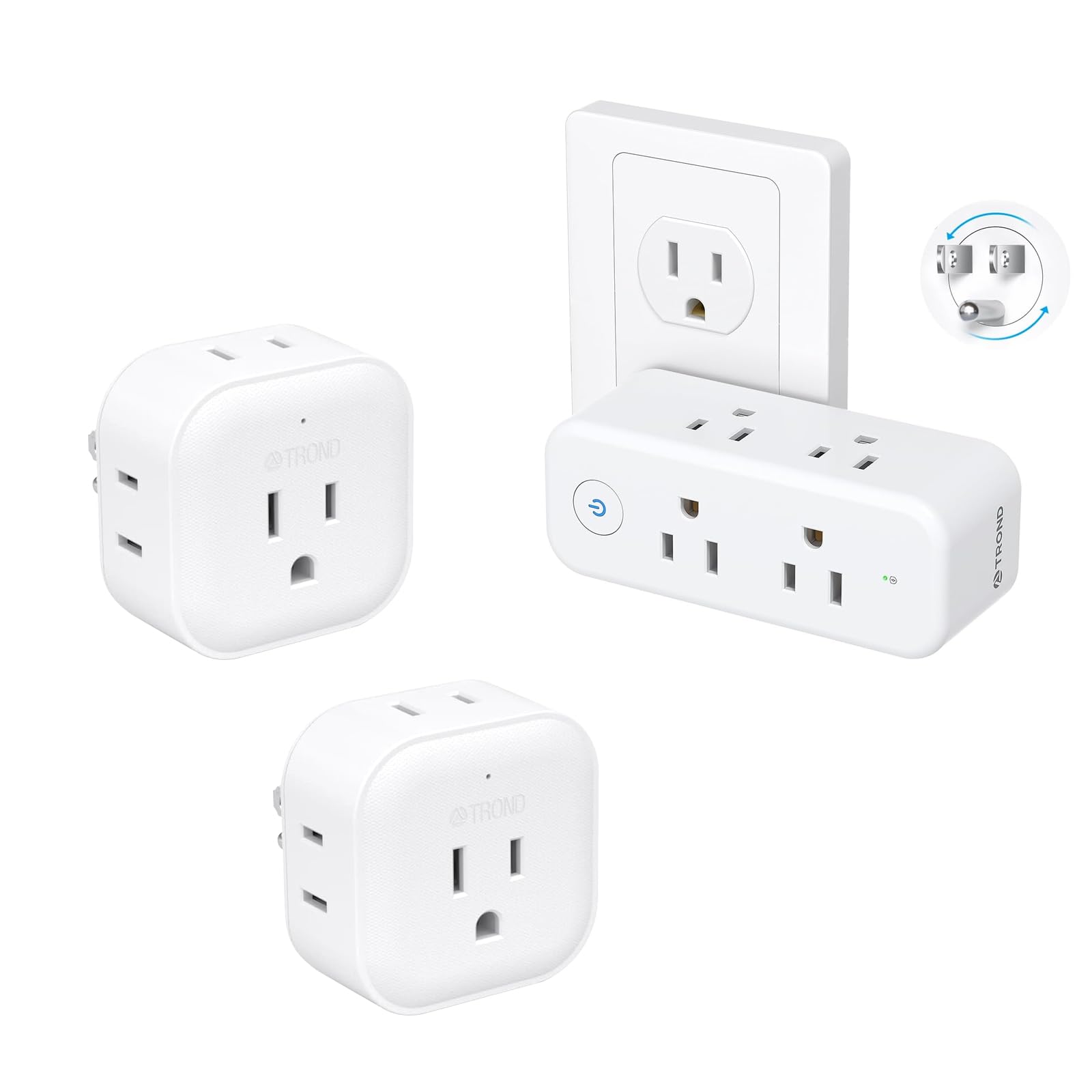 Amazon.com: TROND Rotating Outlet Extender Surge Protector & Multi Plug ...