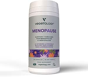 Amazon.com: Vegetology Vegan Menopause Supplements (60 Capsules ...
