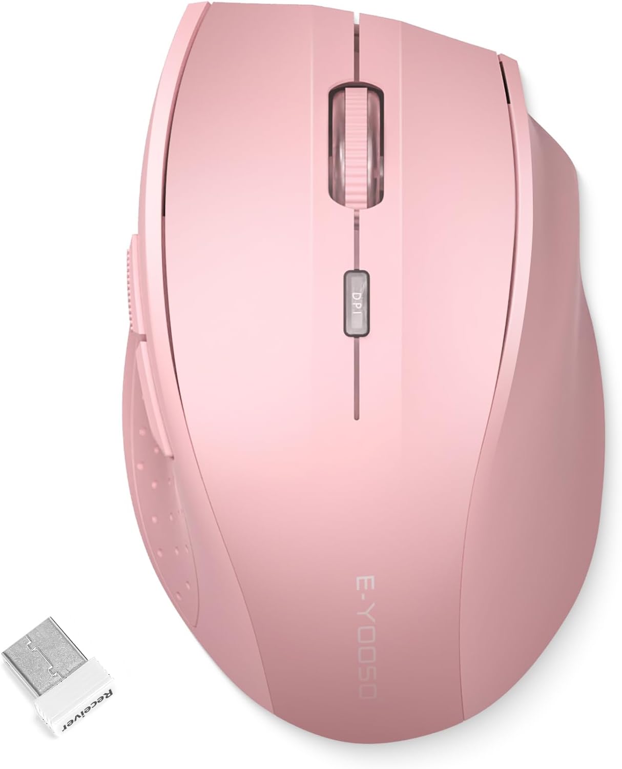 TERPORT F11 Mouse Inalámbrico 2.4 G, Ratón Ergonómico de 4800 DPI 6 ...