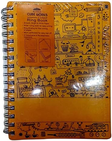 Matrikas Cube Works 5 Subject Ring A5 Notebook - Ruled (300 Pages), 1 ...