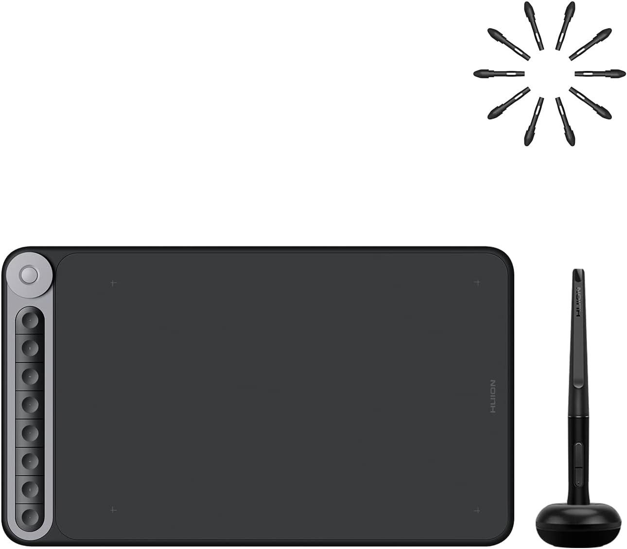 Amazon.com: HUION Inspiroy Dial Wireless Graphics Drawing Tablet Bundle ...
