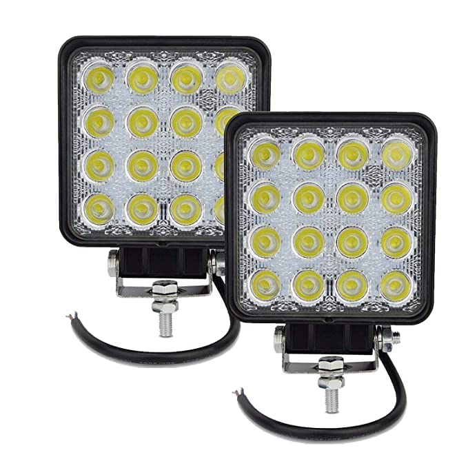 Master 16 LED Square Fog Light waterproof Flood Beam Off Road Driving ...