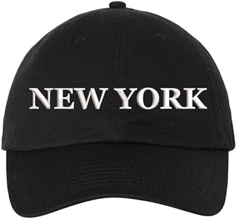 Amazon.com: New York Embroidered Dad Hat | NYC Fashion Urban Snapback ...