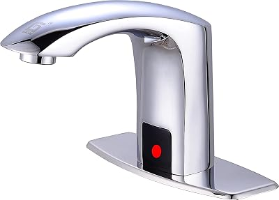 Bristan IRBS1-CP Infrared Automatic Non-Touch Swan Neck Basin Tap ...