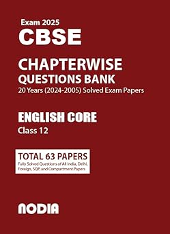 NODIA CBSE English Core Class 12 Question Bank 20 Years PYQB : NODIA ...