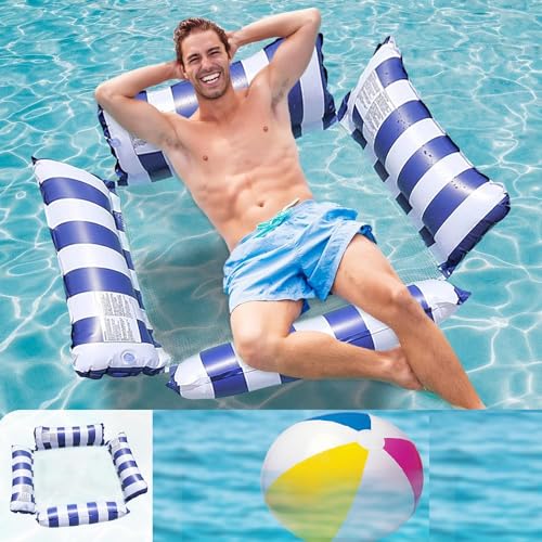 Snapklik.com : Sit And Float Chair Lounge Raft For Swimming Pool 2 Pack ...