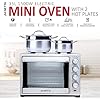 NETTA 35L Electric Mini Oven with Double Hotplate, Multiple Cooking ...