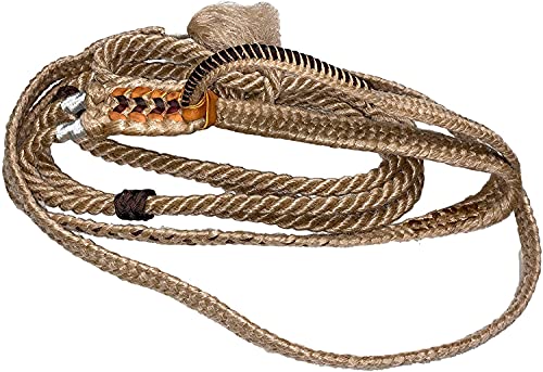 Bull Rope 9/7 Left Hand–lace Half Leather 7/8″ x 1″ Bull Riding Length ...