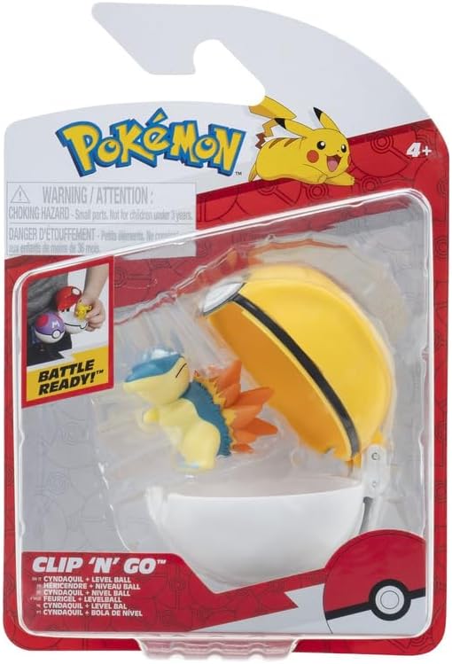 Amazon.com: Pokemon Clip N Go 2" Fight Figure Cyndaquil with Level ...