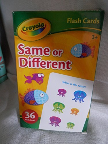 Amazon.com: Crayola Same or Different Flash Cards, Set of 36 Flash ...