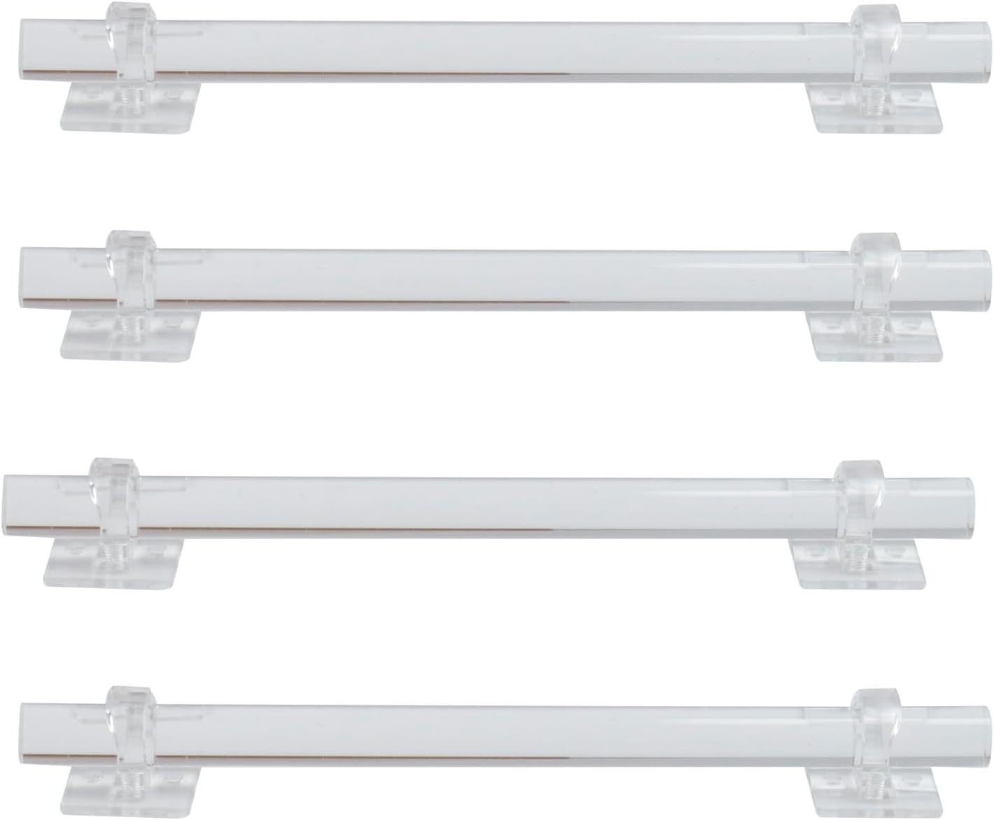 Antrader 4 Pcs Acrylic Drawer Pulls,6"(150mm) Length Cabinet Pull ...