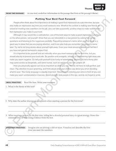 Snapklik.com : Daily Reading Comprehension, Grade 8 Student Edition ...