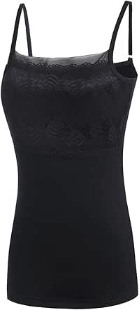 SZMUHLNY Womens Lace Camisoles Tank Top Modesty Panels Anti Peep ...