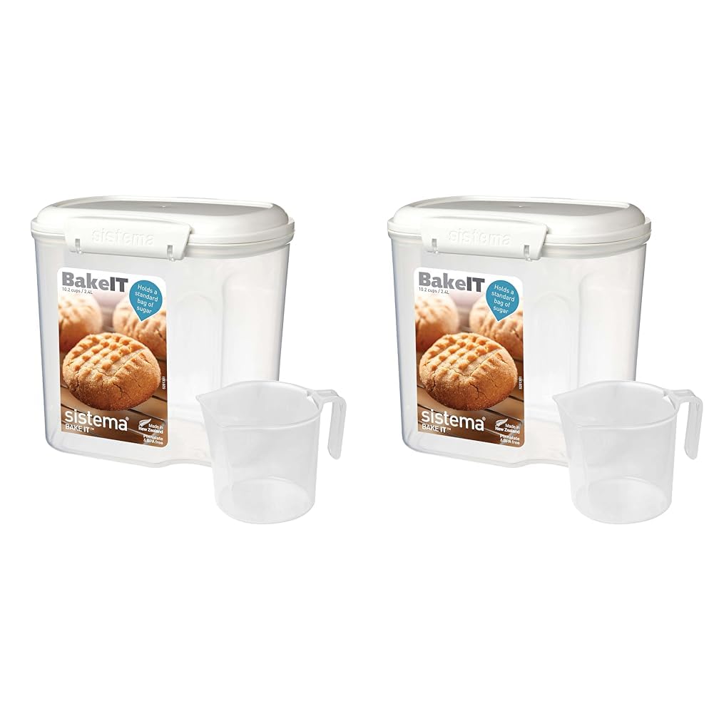 Sistema BAKE IT Food Storage Container + Measuring Cup | 2.4 L Food ...