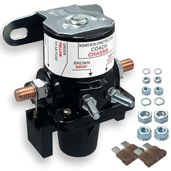 Amazon.com: 12V/100AMP 0100055000 Battery Disconnect Latching Relay Fit ...