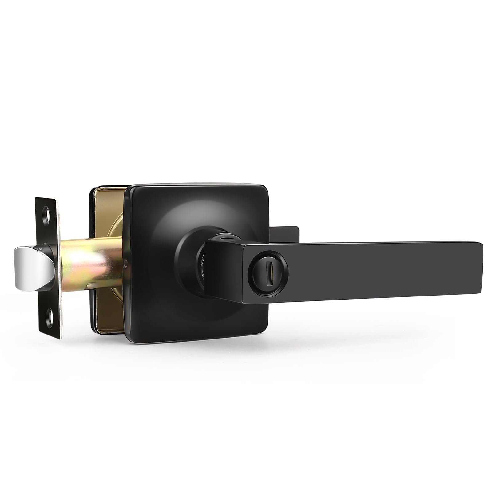 GOBEKOR 1 Pack Matte Black Door Handle Interior,Keyless Door Handle ...