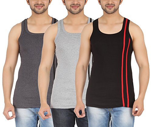 Buy Shera Fitline Multicolor Gym Vest Pack of 3 at Amazon.in