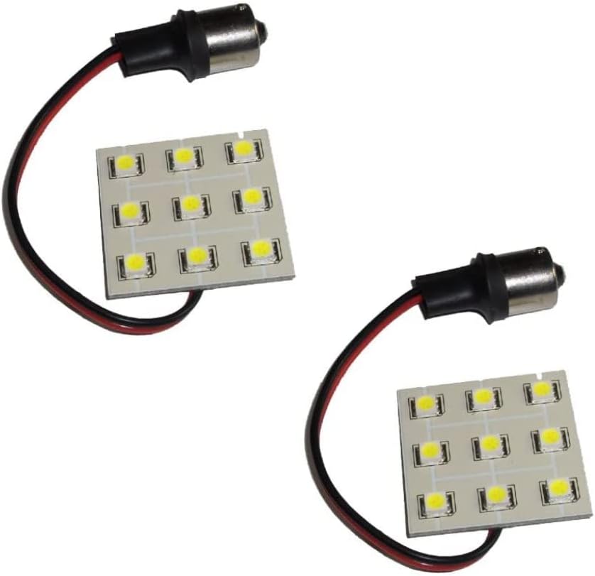 Amazon.com: HQRP 2-Pack BA15s Bayonet Base 9 LEDs SMD Bulb White LED ...