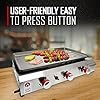 Amazon.com: Gas One Flat Top Grill with 3 Burners – Auto Ignition ...
