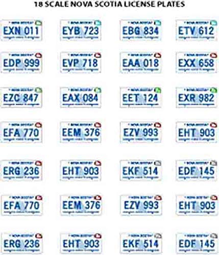 Nova Scotia Canada Scale License plates : Amazon.ca: Handmade Products