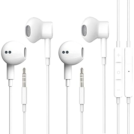 Amazon.com: 2 Pack with Apple Earbuds/Headphones/Earphones with 3.5mm ...