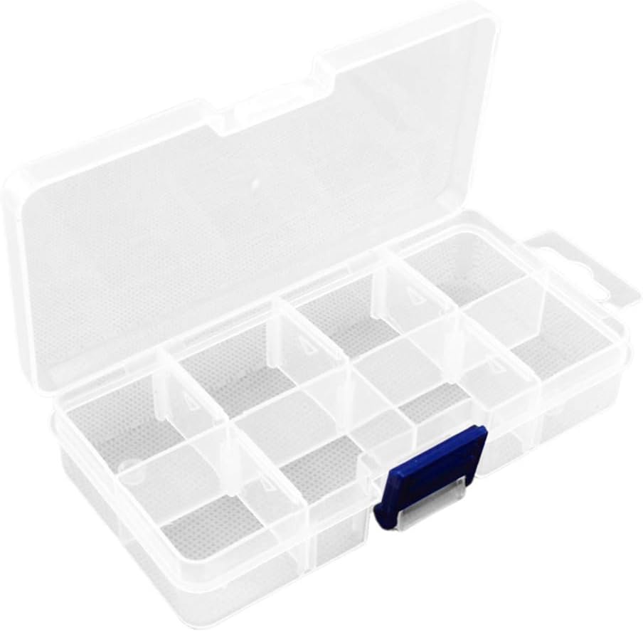 Healifty Plastic Storage Box 8 Grids Container Organizer Divider Grid ...
