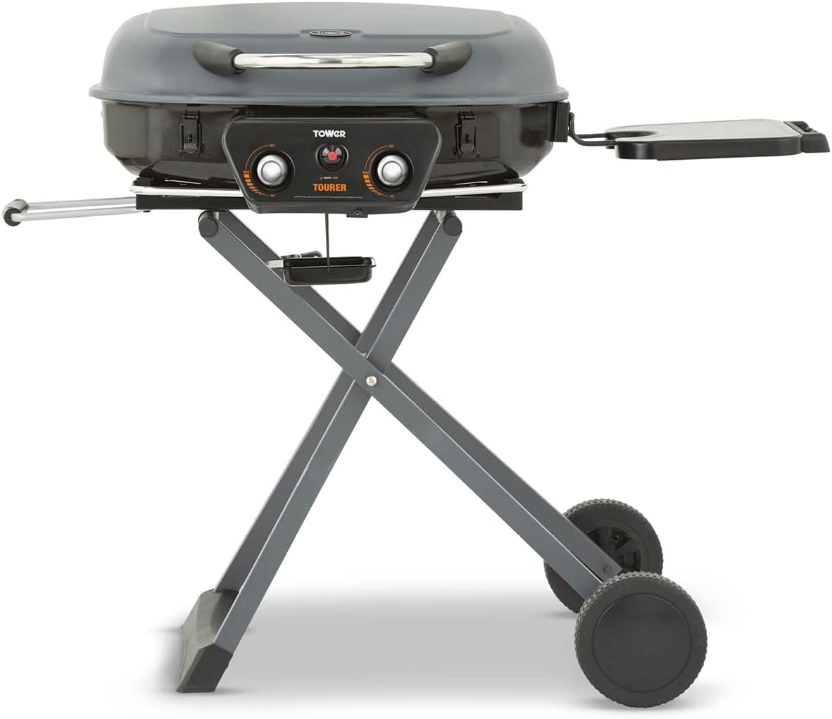Outback Excel Onyx 2-Burner Gas Trolley BBQ with Side Burner : Amazon ...