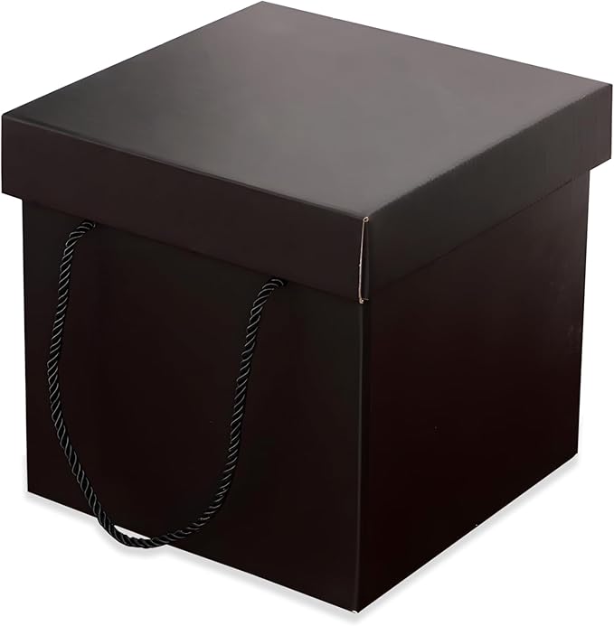 Amazon.com: Extra Large Gift Box with Lids and Handle, 12.6" Black ...