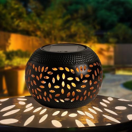 Amazon.com: Solar Table Lanterns Outdoor Waterproof - LED Lamp White ...
