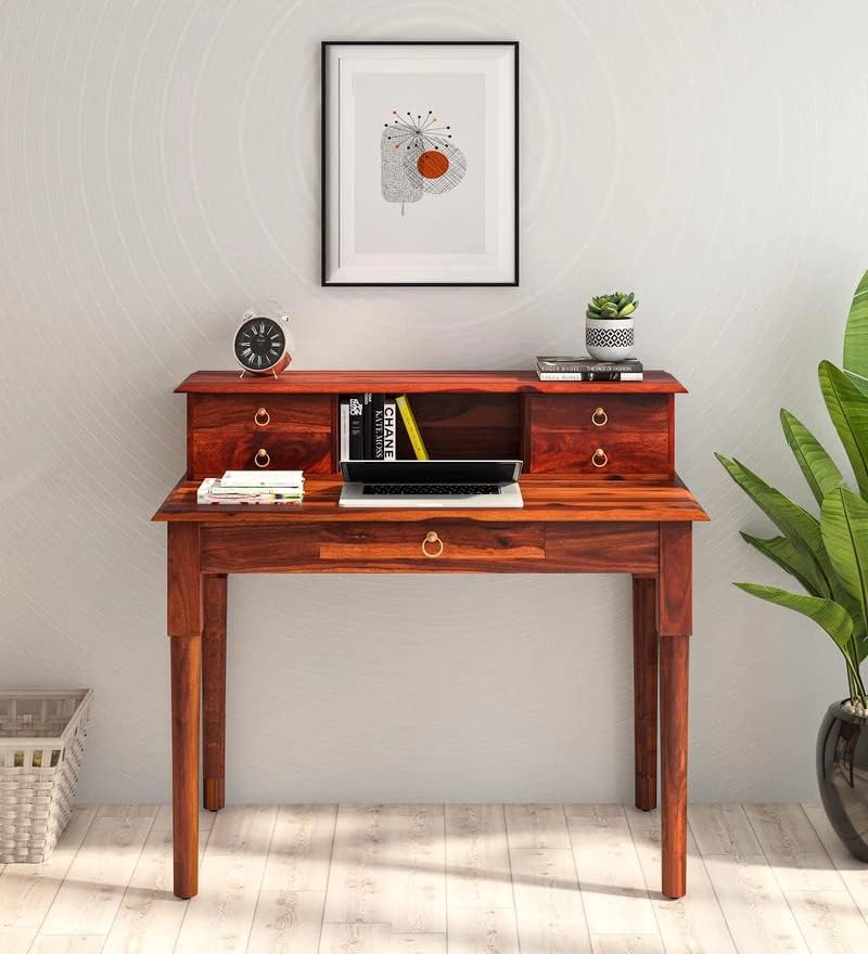 Primaxwood Wooden Study Table For Students Reading Writing Study Table ...