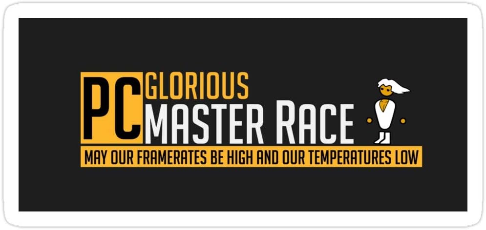 Amazon.com: Jess-Sha Store 3 PCs Stickers pcmasterrace, Card gaben, Mug ...