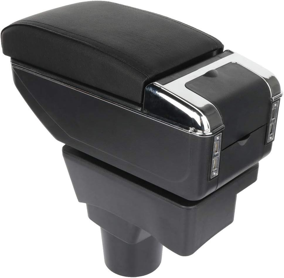 Amazon.com: ROADFAR Center Console Organizer Storage Box Leather Car ...