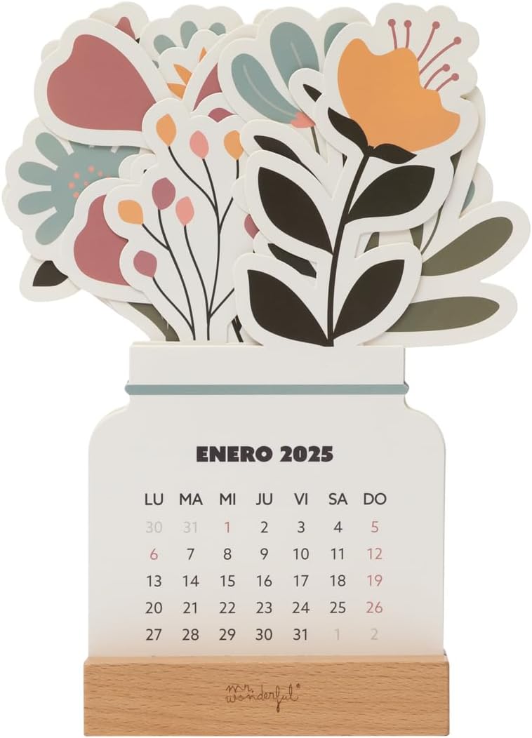 Mr. Wonderful - Calendario de Sobremesa 2025 con Peana para Disfrutar ...