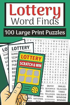 Lottery Word Finds Book (Large Print, 6×9): 100 Jackpot Word Search ...