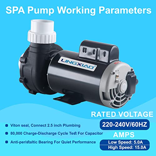 Snapklik.com : LINGXIAO SPA Pump, 5 Horsepower Hot Tub SPA Pumps - 2 ...