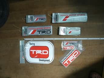 Amazon.co.jp: TRD genuine at the time genuine old logo sticker Toyota ...
