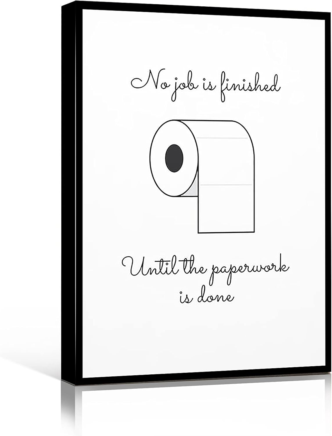 Windrain Bathroom Wall Art, Dilbert Humorous Print, 12" x 8", Modern ...