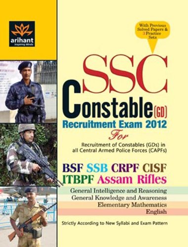 Buy SSC Constable (GD) Recruitment Exam 2013 for Recruitment of ...