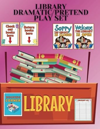 Amazon.com: Dramatic Play Library Set – Create a Magical Library ...