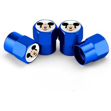 Amazon.com: OLMIY for Mickey Mouse Tire Caps Mickey Mouse Car Tire ...