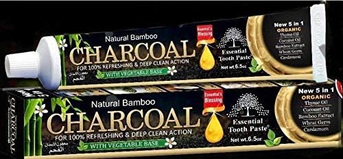 Amazon.com : Natural Bamboo Activated Charcoal Essential Toothpaste ...