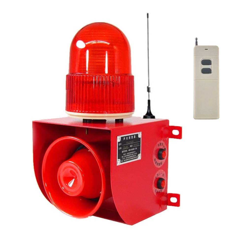 Amazon.com: Wireless Remote Control Alarm Siren 500m Outdoor Siren ...