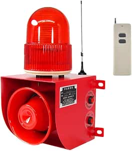 Amazon.com: Wireless Remote Control Alarm Siren 500m Outdoor Siren ...