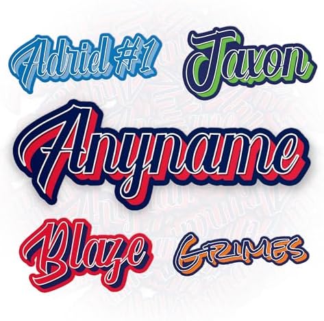 Amazon.com: Custom Name Baseball Sticker, Personalized Name Baseball ...