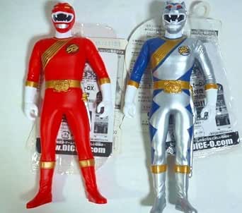 Amazon.co.jp: Legend Sentai Hero Series Gao Red + Gao Silver Dice O DX ...